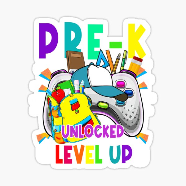 "Pre-k Unlocked Level Up Video Game First Day of School Sweatshirt ...