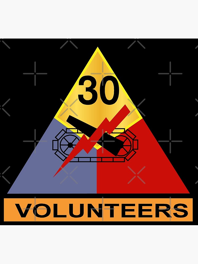 "Army - 30th Armored Division - Volunteers wo Txt" Fotodruck von ...