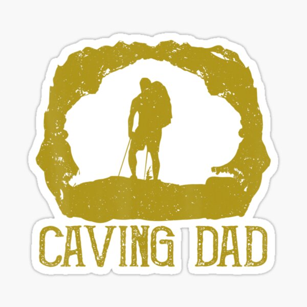 "Mens Caving Dad Spelunkers Cave Father" Sticker for Sale by HoaThattha ...
