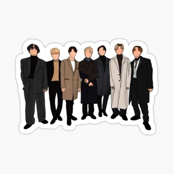 "BTS" Sticker for Sale by Ethereal61 | Redbubble