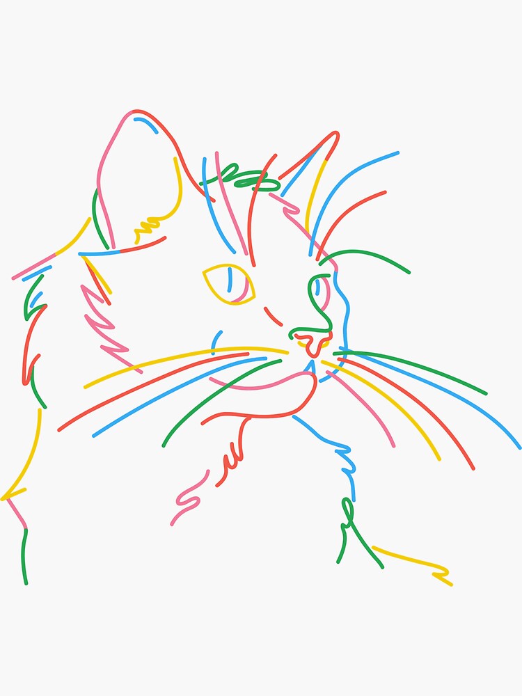 "cat" Sticker for Sale by Mohammed-ali221 | Redbubble