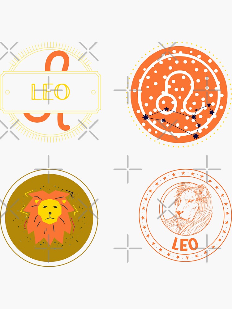 "Leo" Sticker for Sale by FreshWrinkle | Redbubble