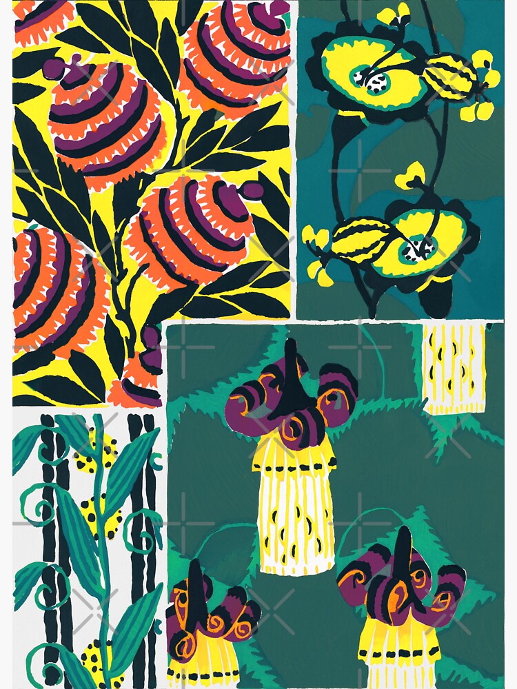 "Vintage Floral Pattern Art Nouveau Design from Emile-Alain Séguy ...