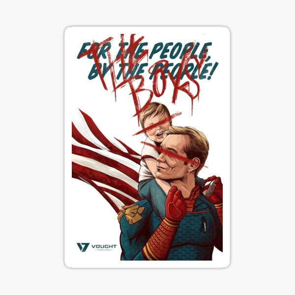 "BAD HEROES POSTER FUN ART FOR THE PEOPLE BY THE PEOPLE" Sticker for ...