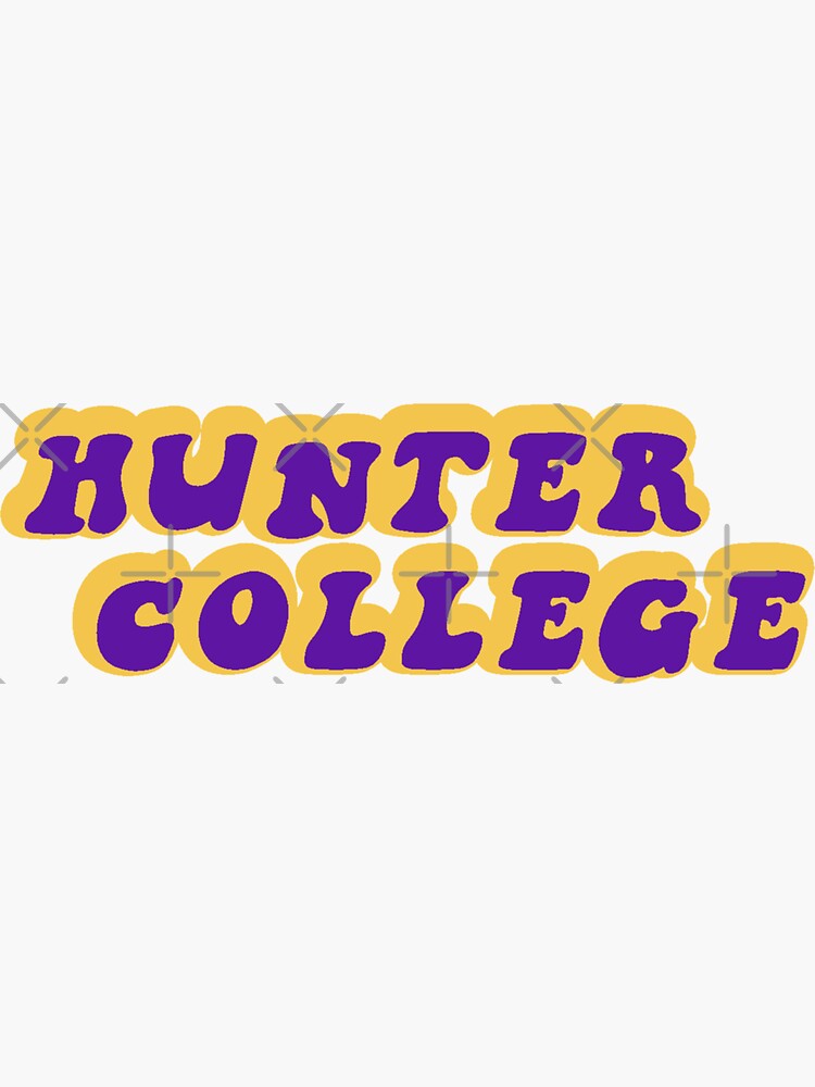 "Hunter College new york city Logo" Sticker for Sale by MyUniversity ...