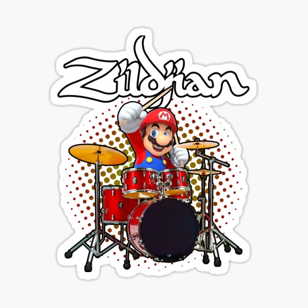 "SM DRUMMER ZILDJIAN CYMBALS" Sticker for Sale by TEEjDESIGN | Redbubble