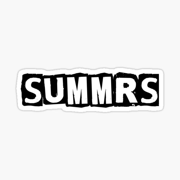 "Summrs" Sticker for Sale by justabunstudio | Redbubble