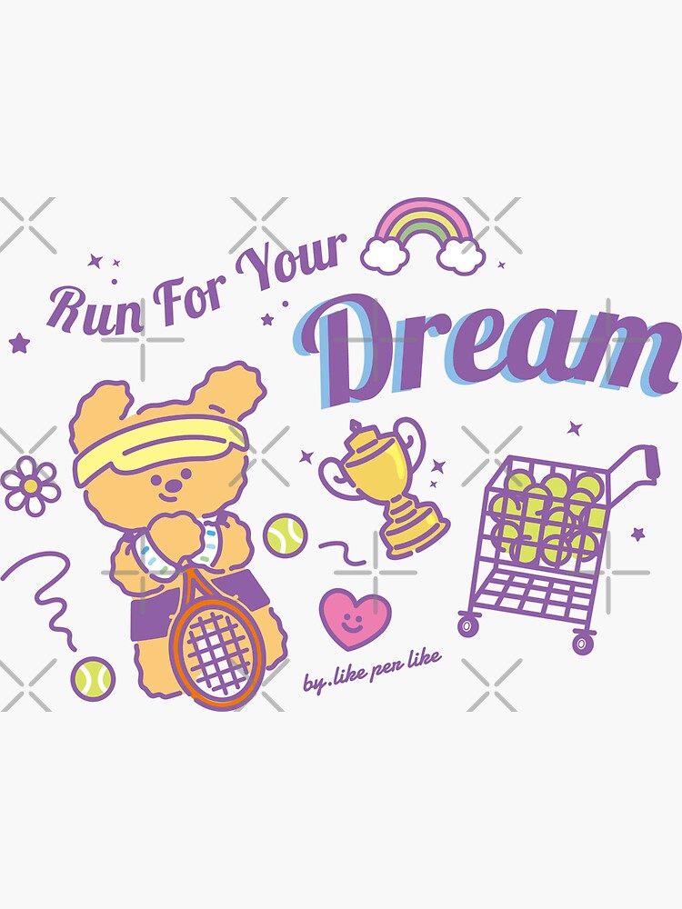 " Tennis King RURU " Sticker for Sale by likperlike | Redbubble