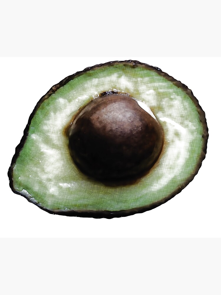"Avocado half drawing with color " Sticker for Sale by Printableshop7 ...