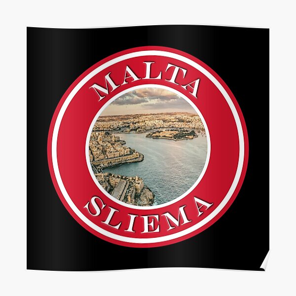 Póster «Malta Sliema Harbour Gulf - Colección de sellos de pasaporte ...