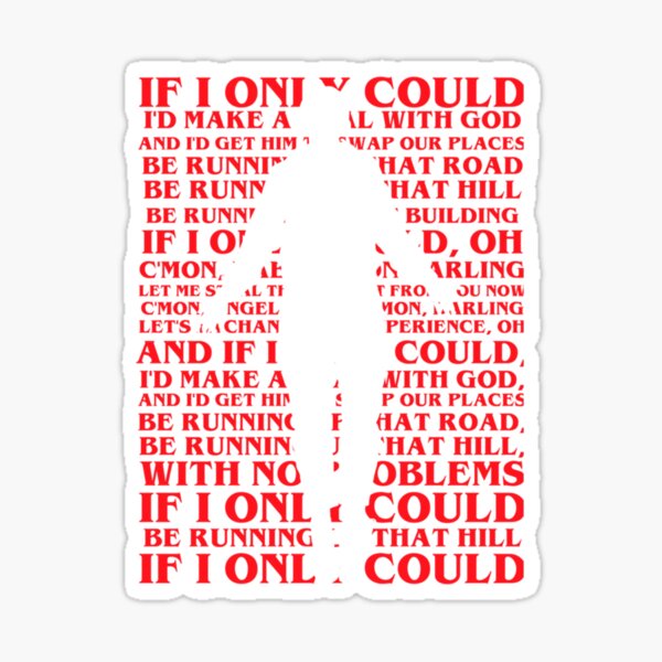 "Running up that hill Max floating - Stranger Things 4 " Sticker for ...