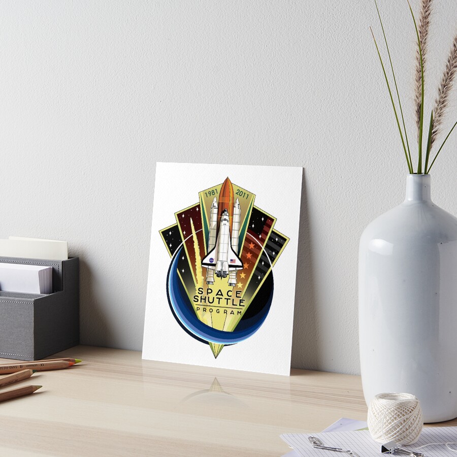 "Shuttle Program Commemorative Patch" Art Board Print by Quatrosales ...