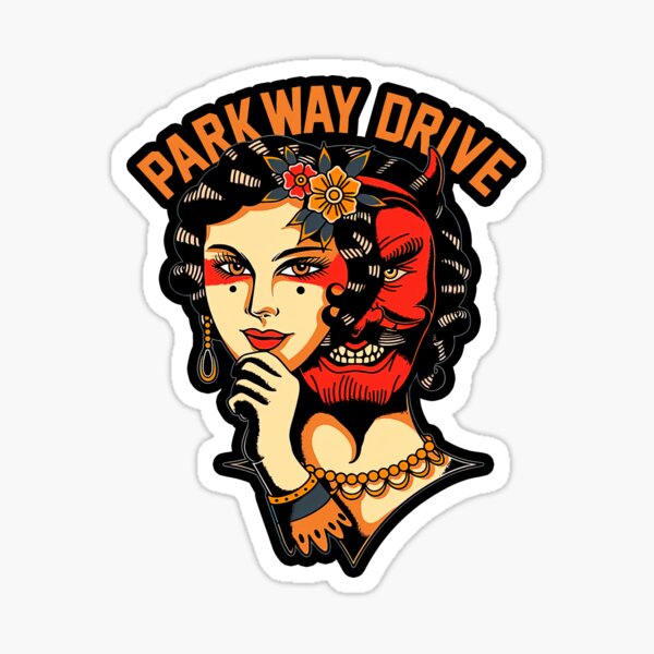 "the devil behind beauty girl" Sticker for Sale by Tiondes1981 | Redbubble