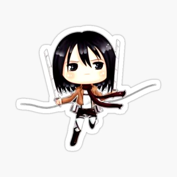 "shingeki no kyojin - mikasa ackerman" Sticker for Sale by DIANA402 ...