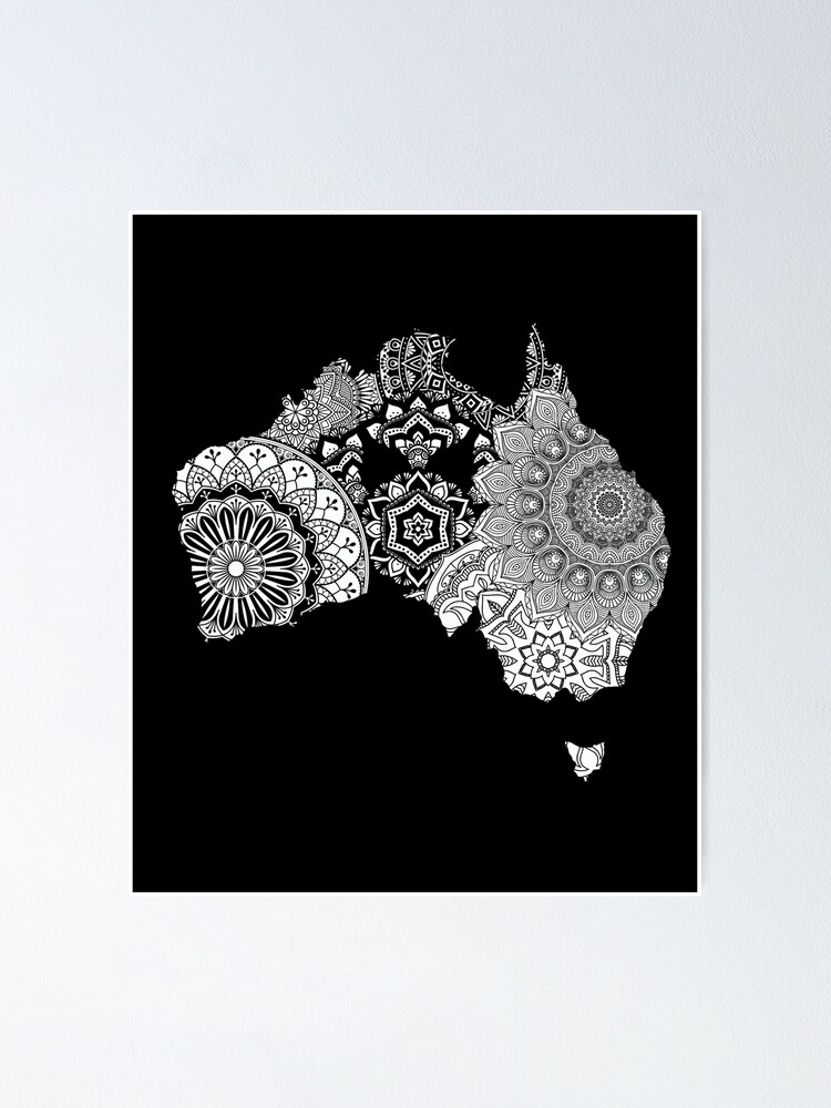 "Aboriginal Australian map design" Poster for Sale by nadadjeddi ...