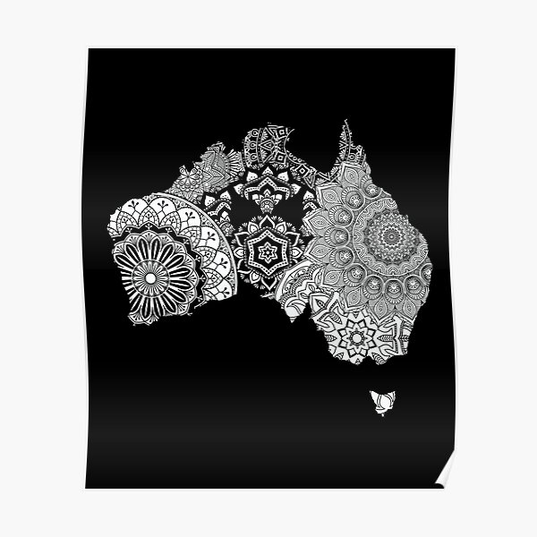 "Aboriginal Australian map design" Poster for Sale by nadadjeddi ...