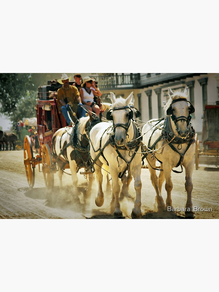 "Stagecoach Ride" Sticker by lenzart | Redbubble