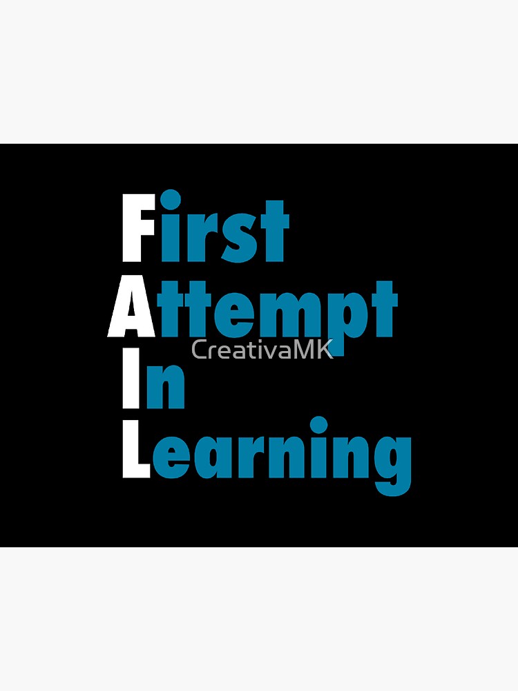 "FAIL First Attempt in Learning" Sticker for Sale by CreativaMK | Redbubble