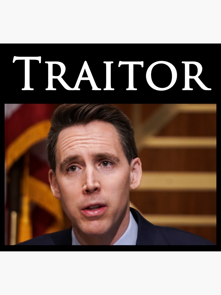 "Josh Hawley Sucks " Sticker for Sale by BriannaMartin7 | Redbubble