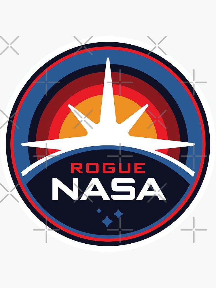 "Rogue Nasa Logo" Sticker for Sale by VitaZenSmith | Redbubble