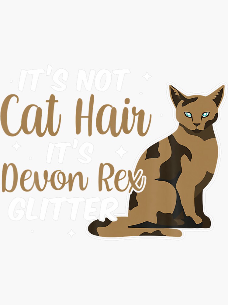 "Devon rex cat owner devon rex" Sticker for Sale by AliciaSherman88 ...