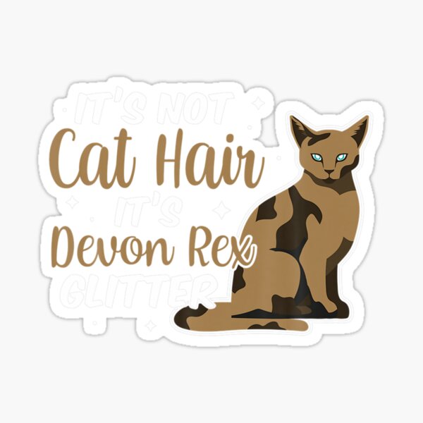 "Devon rex cat owner devon rex" Sticker for Sale by AliciaSherman88 ...