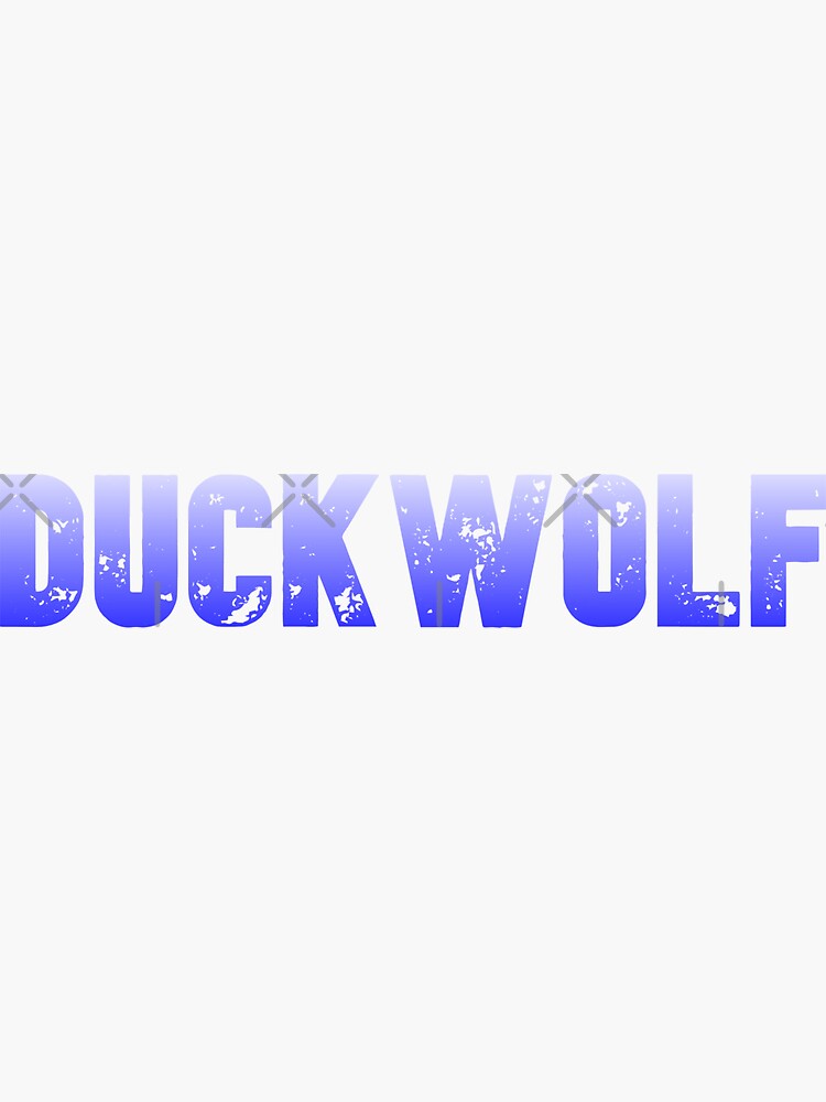"duckwolf, Funny Cool Best color art" Sticker for Sale by artdragongift | Redbubble