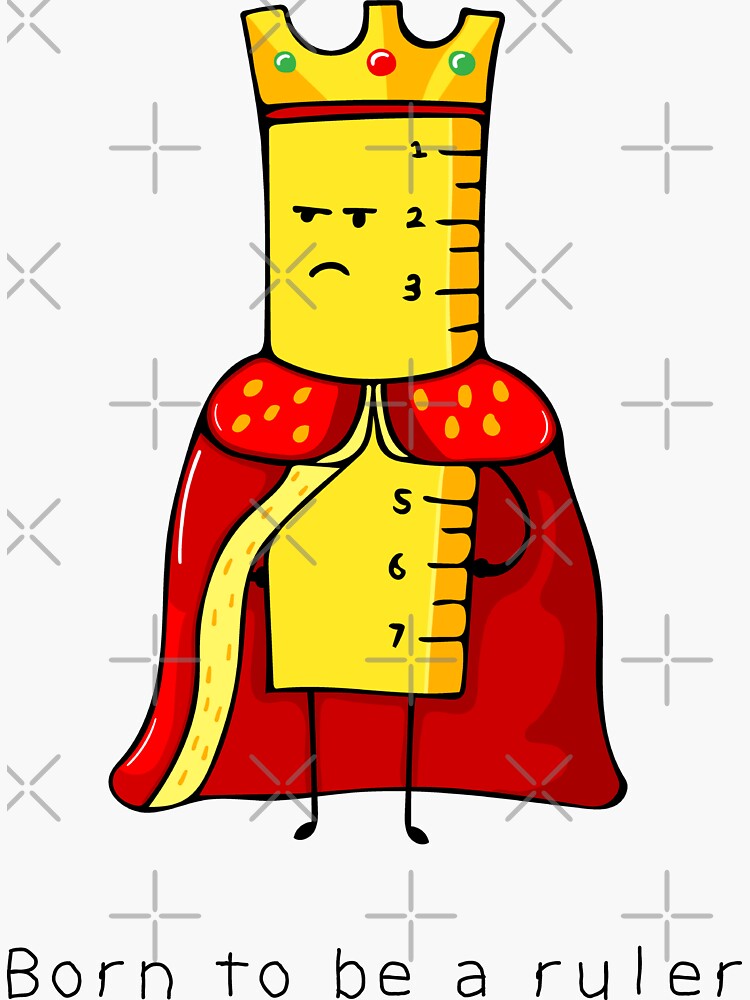 "ruler king" Sticker for Sale by wordspotrayal | Redbubble