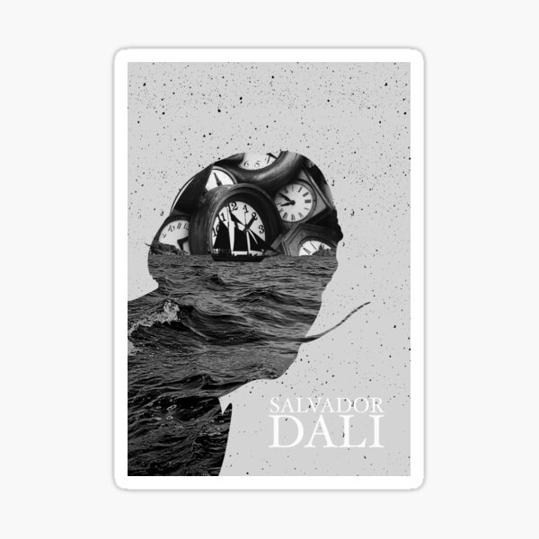 "Salvador Dali" Sticker for Sale by Artsilhouette | Redbubble