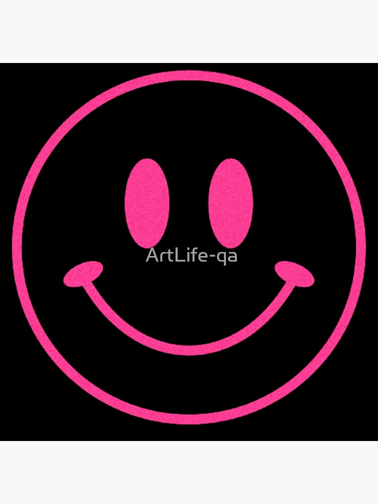 "Pink Smiley Face" Poster for Sale by ArtLife-qa | Redbubble