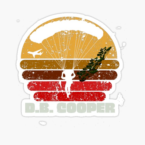 "D.B COOPER" Sticker for Sale by MegiWu | Redbubble