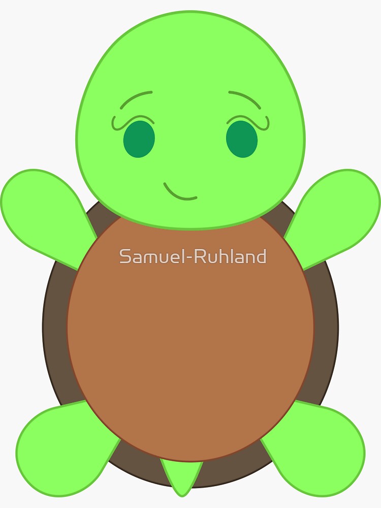 "Turtle" Sticker for Sale by Samuel-Ruhland | Redbubble