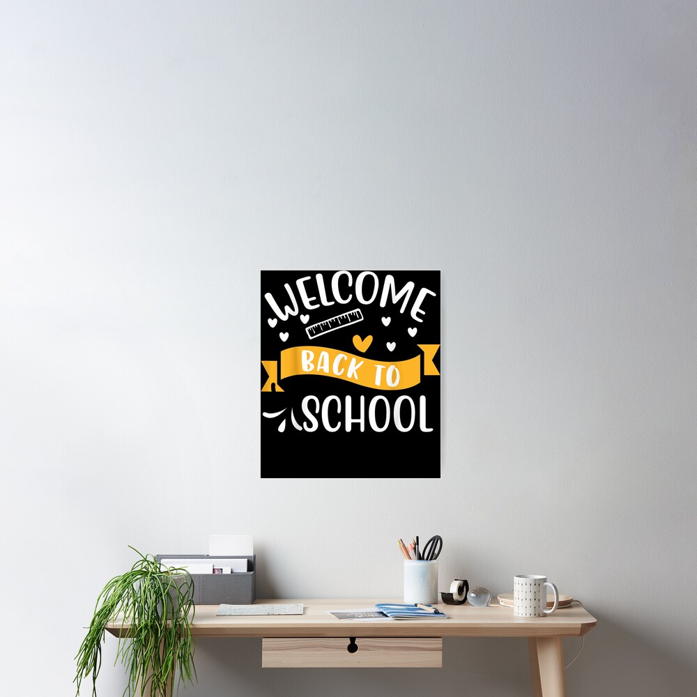 "Welcome Back to School Newsletter Meet the Teacher " Poster for Sale ...