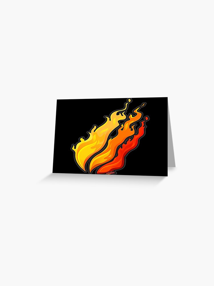 "Colorful Burning Flame" Greeting Card for Sale by julieshopy | Redbubble