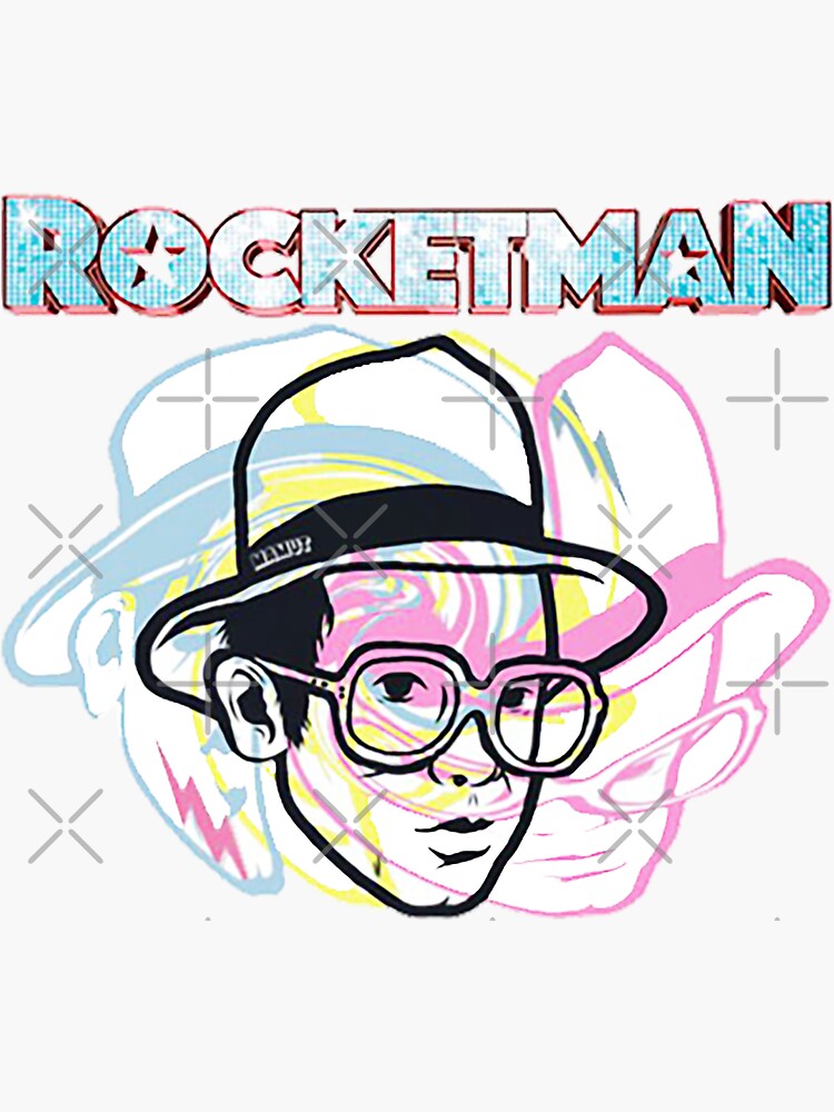 "Rocket Man Dude" Sticker for Sale by SSSwatiShop | Redbubble