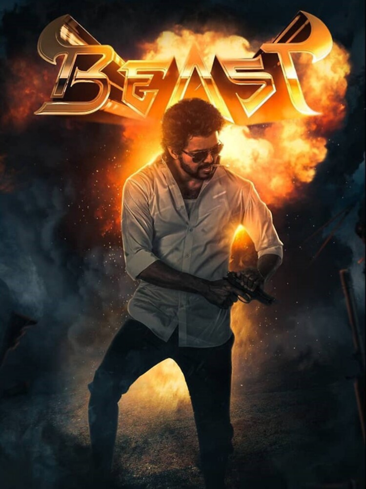 "Beast Thalapathy Vijay " Sticker for Sale by FRGMNTSatelier | Redbubble