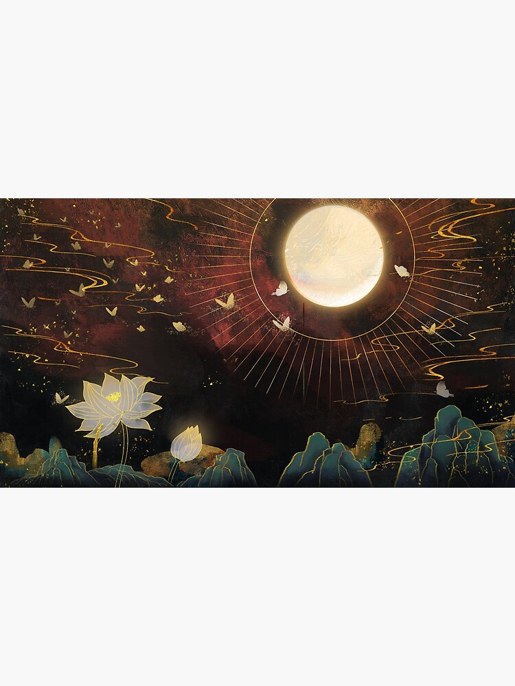 "Chinese art, Chinese Beautiful Moon Art, Night view Digital Art ...
