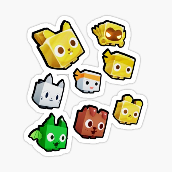 "Pet Simulator Characters " Sticker for Sale by DariusHerzog | Redbubble