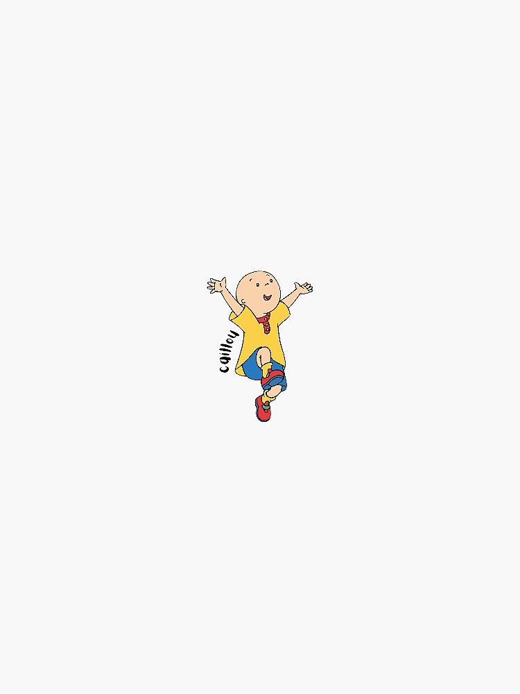 "Caillou sticker" Sticker for Sale by mackenzie-rose- | Redbubble