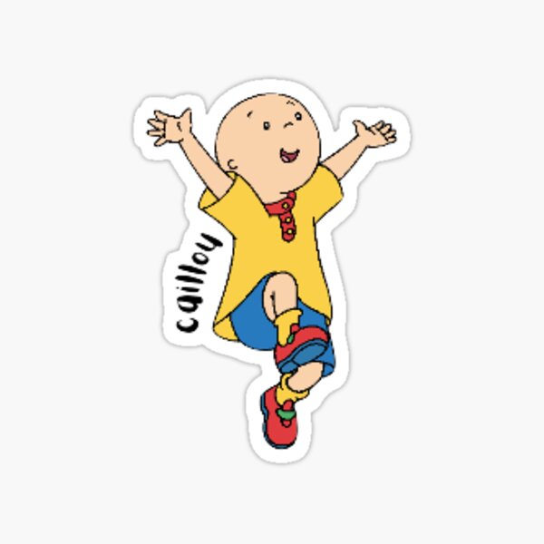 "Caillou sticker" Sticker for Sale by mackenzie-rose- | Redbubble
