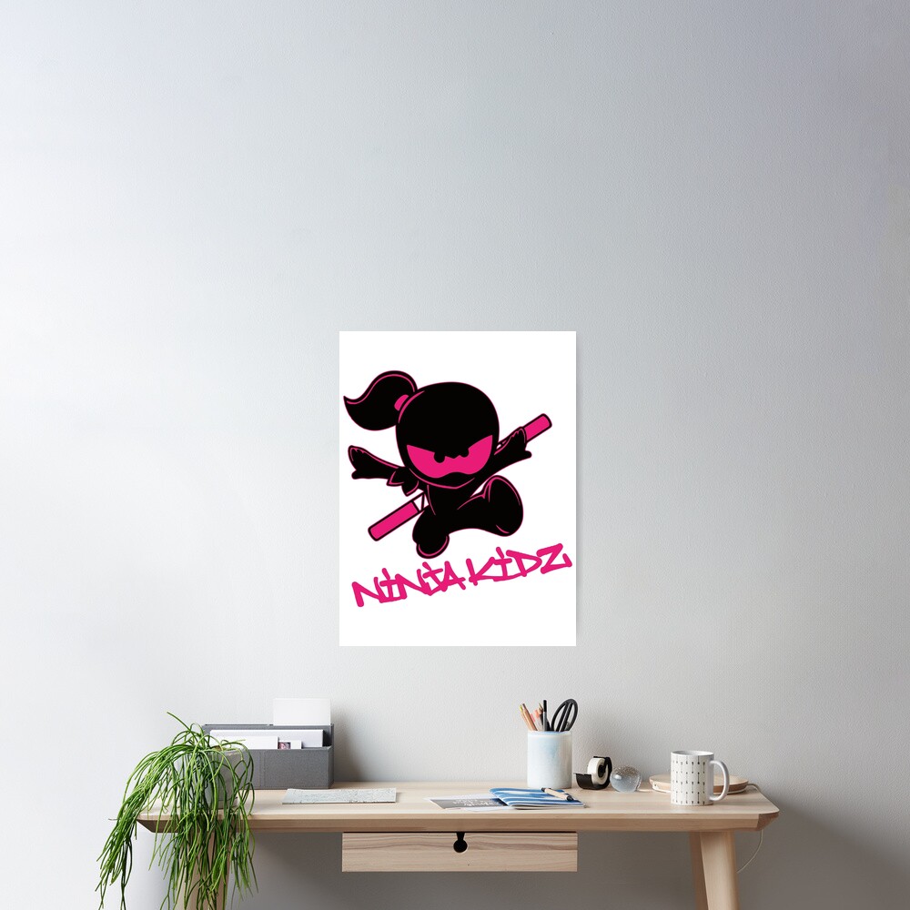 "Ninja Kidz TV Pink Girl" Poster for Sale by GillianBotsford | Redbubble