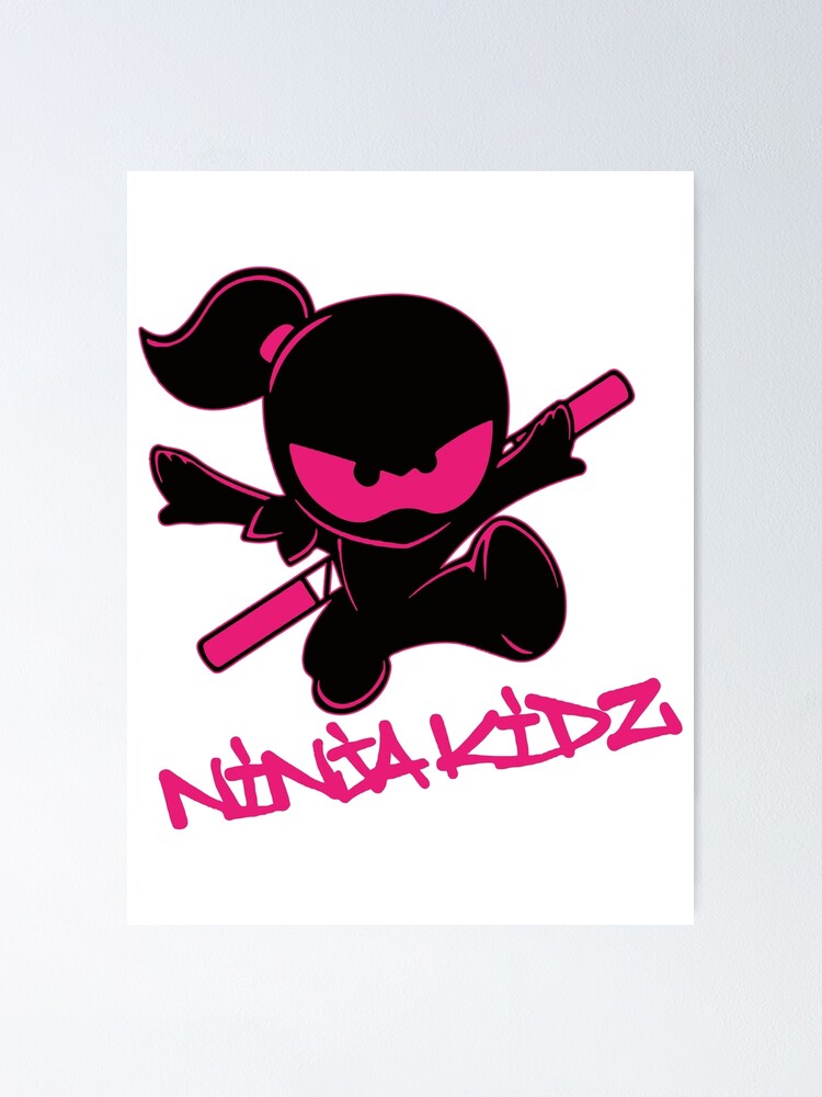 "Ninja Kidz TV Pink Girl" Poster for Sale by GillianBotsford | Redbubble