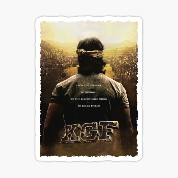"KGF - FILM" Sticker for Sale by Efrailkere | Redbubble