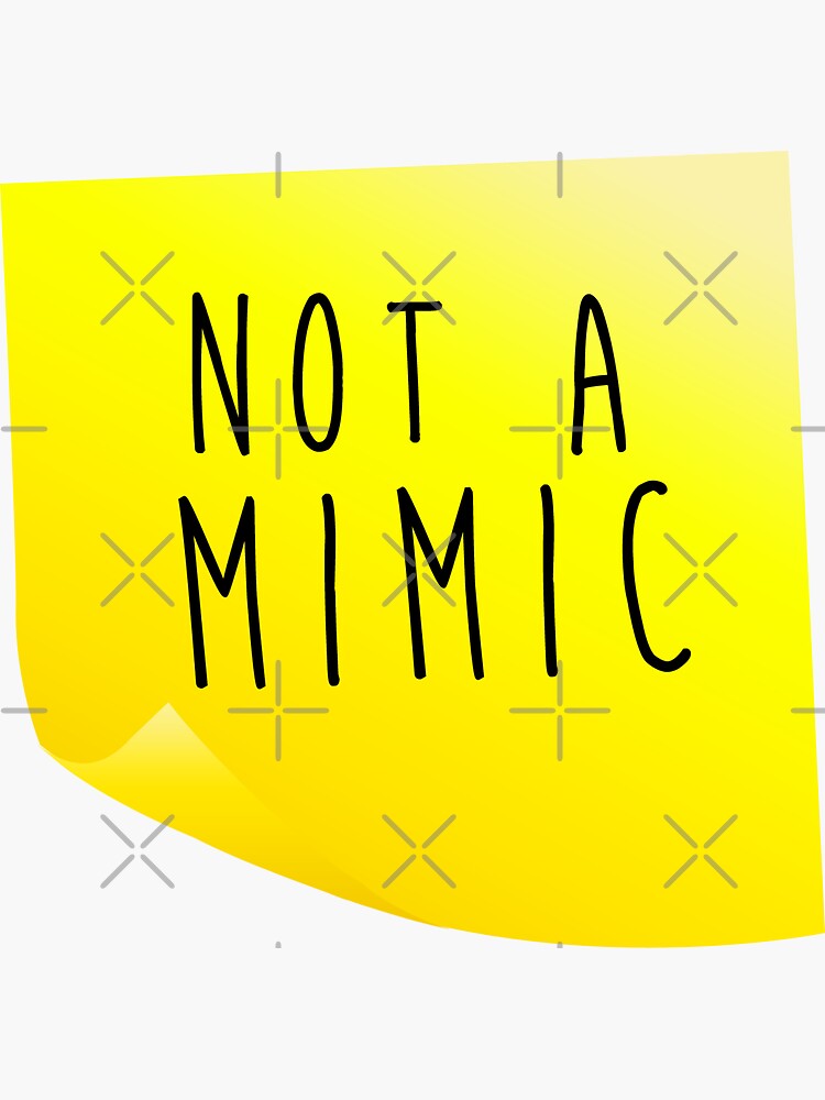 "Prey - Not A Mimic Note" Sticker for Sale by xr-ox | Redbubble