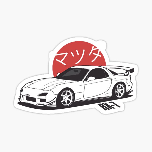 "Mazda RX7 FD - CarCorner " Sticker for Sale by RobertHar52267 | Redbubble