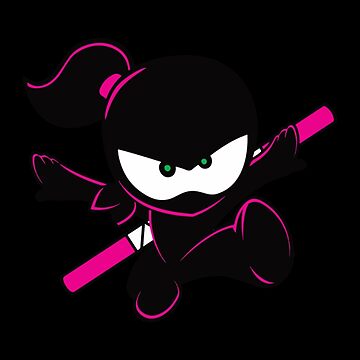 "Ninja Kidz Pink" Sticker for Sale by tumiarenaofvalo | Redbubble