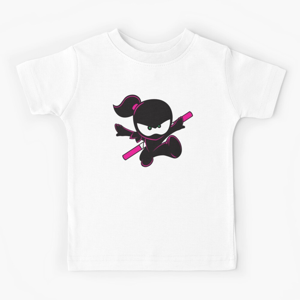 "Ninja Kidz Pink" Kids T-Shirt for Sale by tumiarenaofvalo | Redbubble