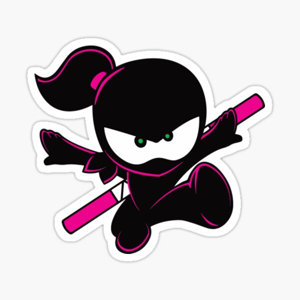 "Ninja Kidz Pink" Sticker for Sale by tumiarenaofvalo | Redbubble