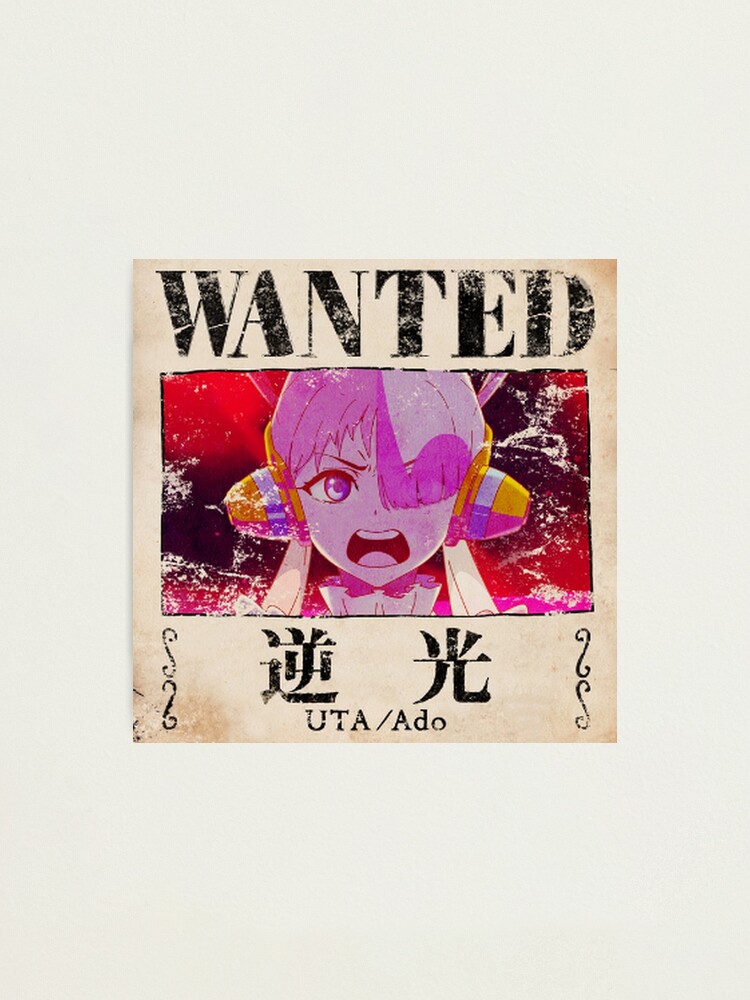 "Uta's wanted poster from Ado's song 逆光 (Blacklight)" Photographic ...