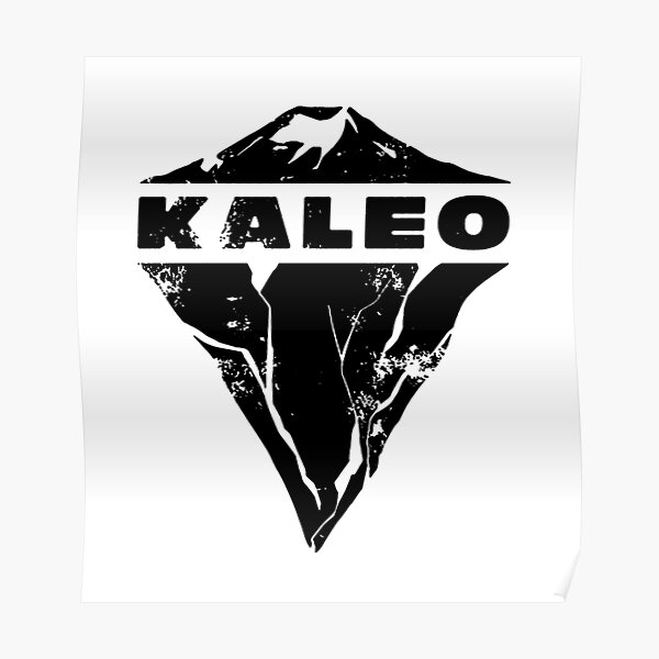 "black logo American Fight or Flight KALEO tour" Poster for Sale by ...